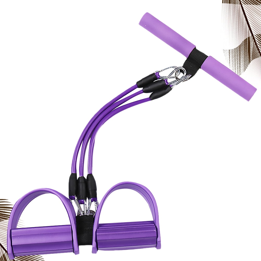 FONDOTIN Elastic Sit Up Pull Rope Workout Rope 1 Set Purple Tpe ...