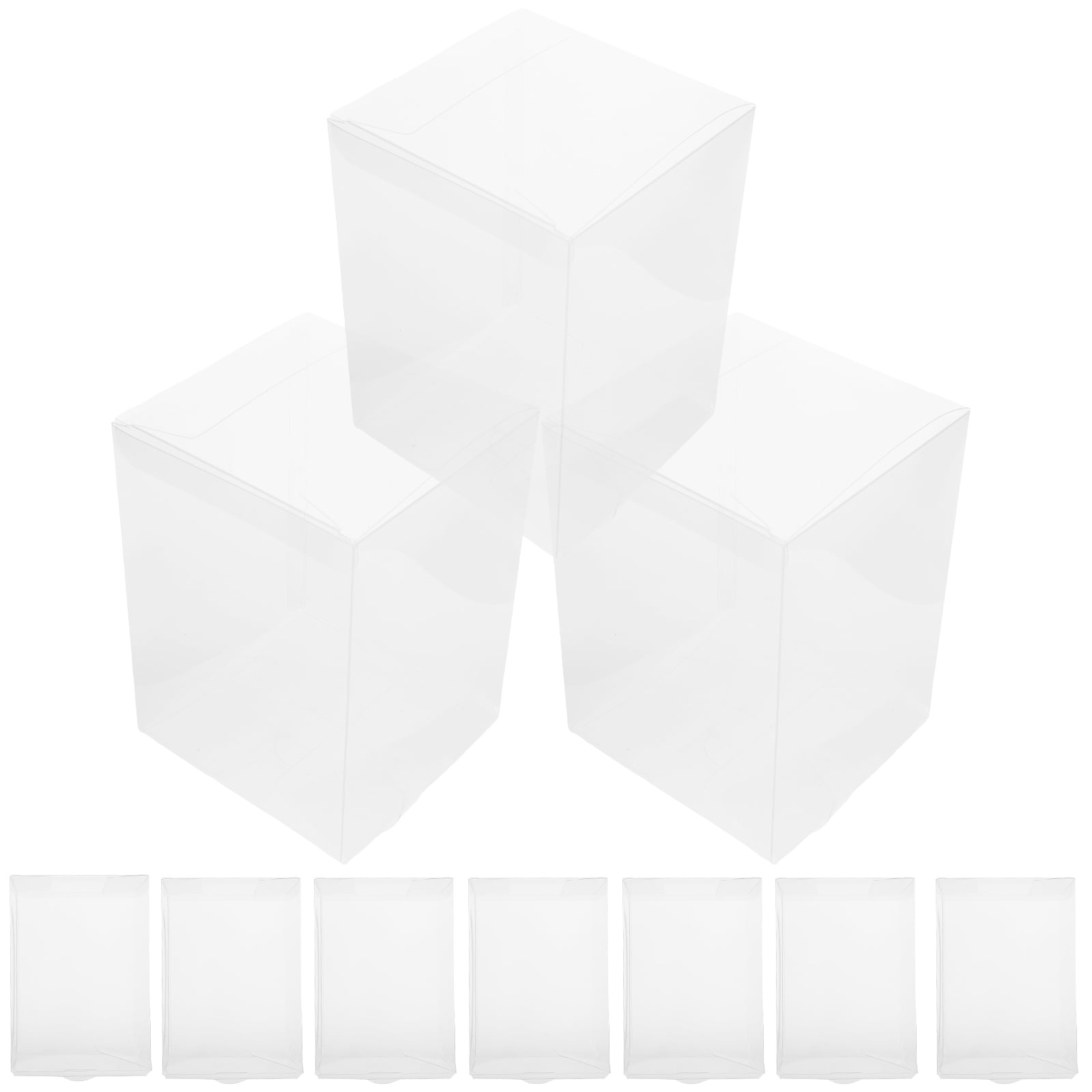 FONDOTIN Transparent Gift Boxes for Storage Made of Durable Plastic ...