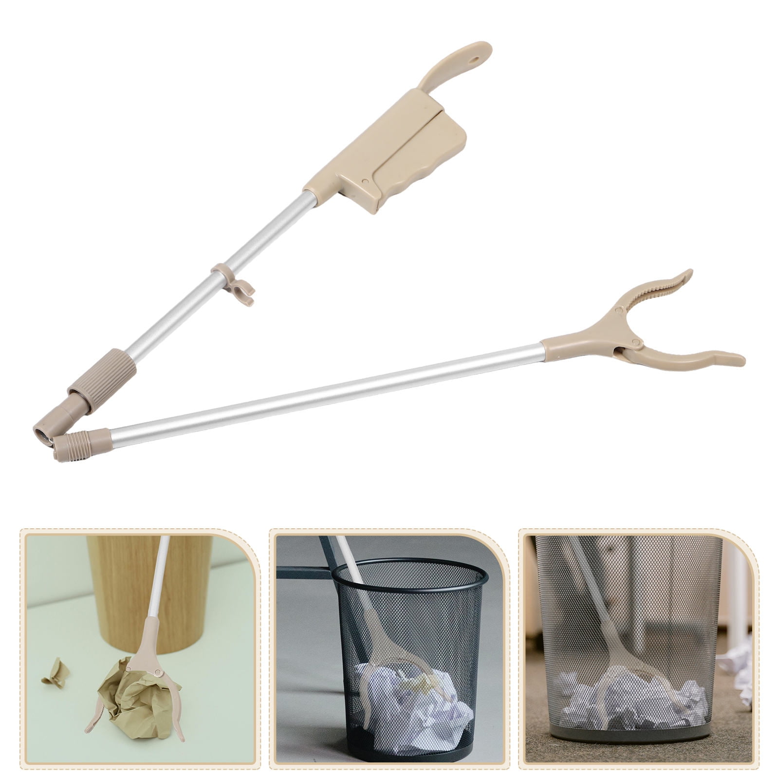 FONDOTIN Trash Picker Foldable Reacher Grabber Claw Grabbers Litter ...