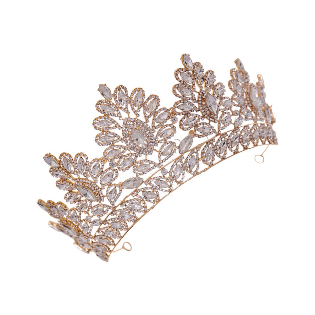 FONDOTIN Wedding Tiaras for Bride Headpiece Jewellery Alloy White 1Pcs ...