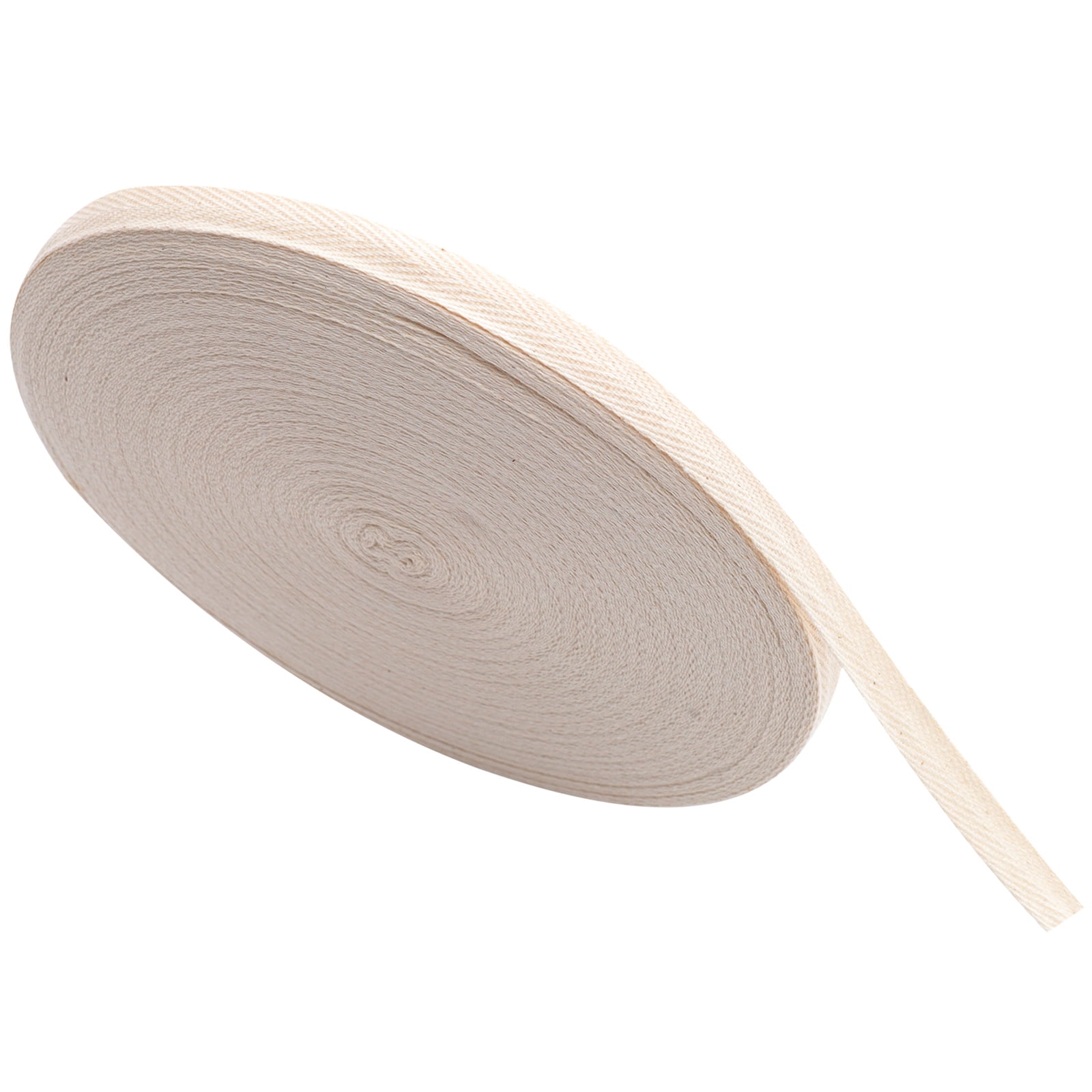 FONDOTIN White Cotton Ribbon 1 Roll for Sewing and Crafting in Any ...