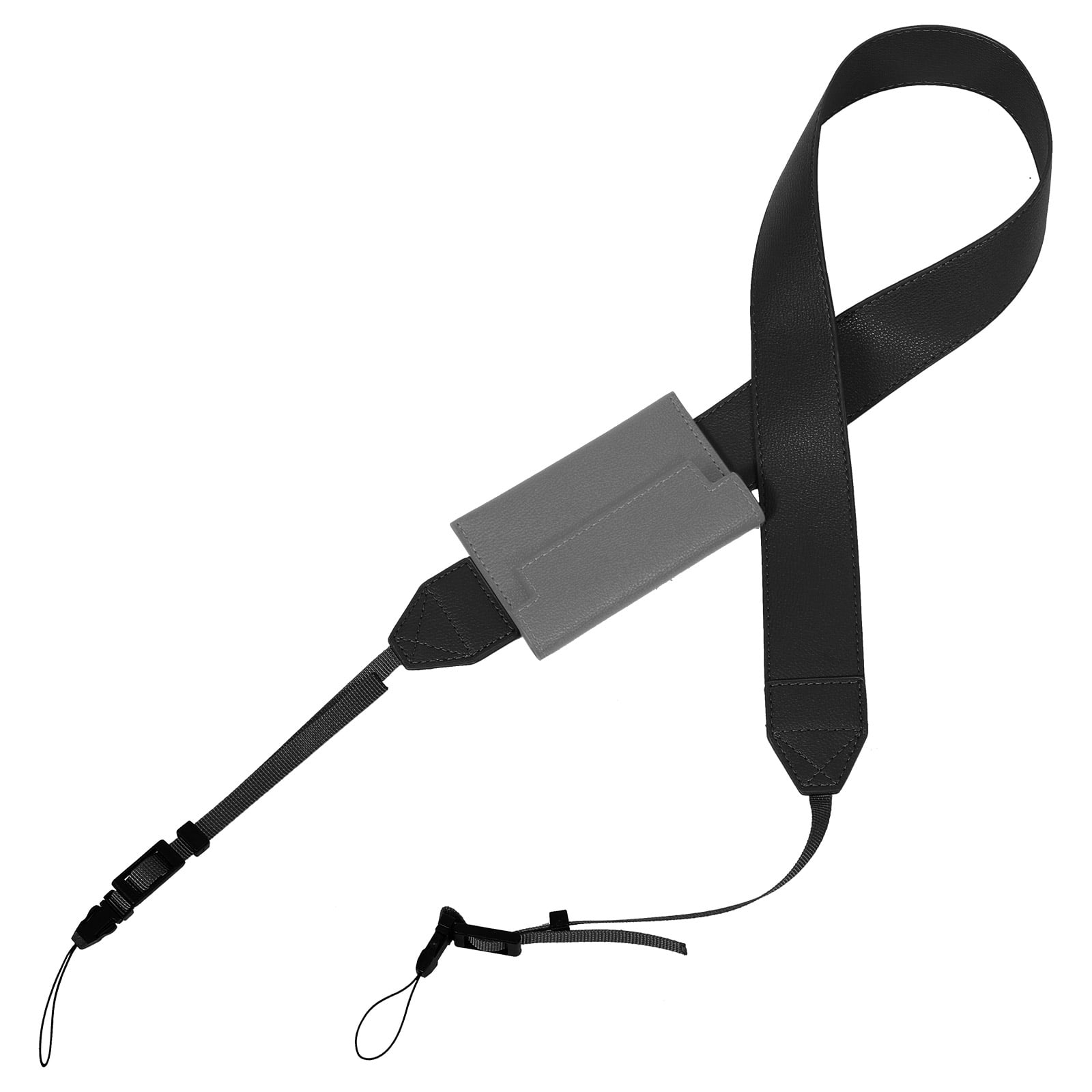 FONDOTIN Wide Black Pu Leather Camera Securing Straps For Daily Use By ...