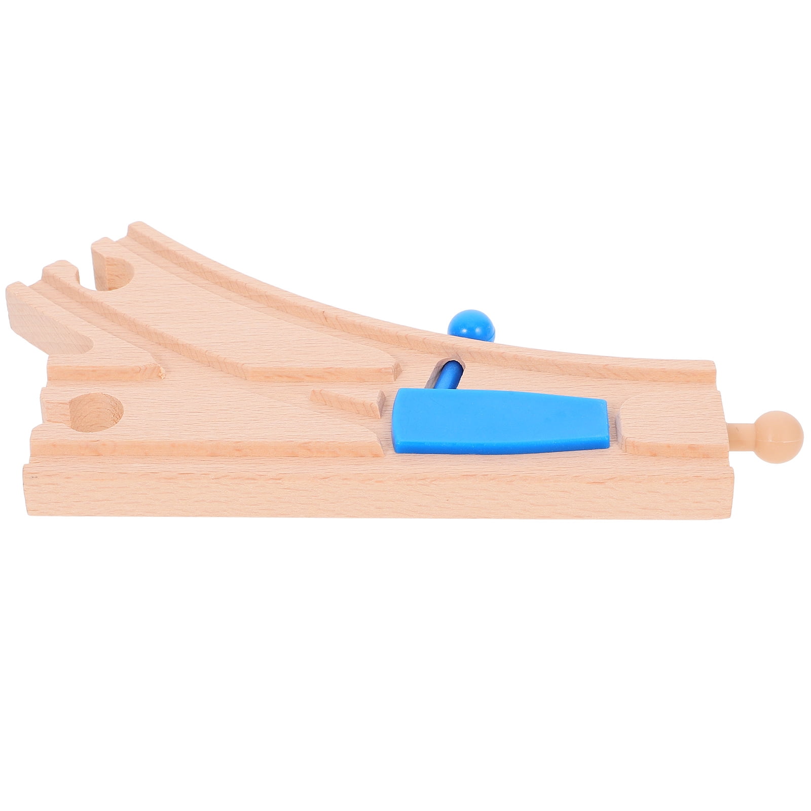 FONDOTIN Wooden Train Railway Track Expansion Track Children's Railway ...