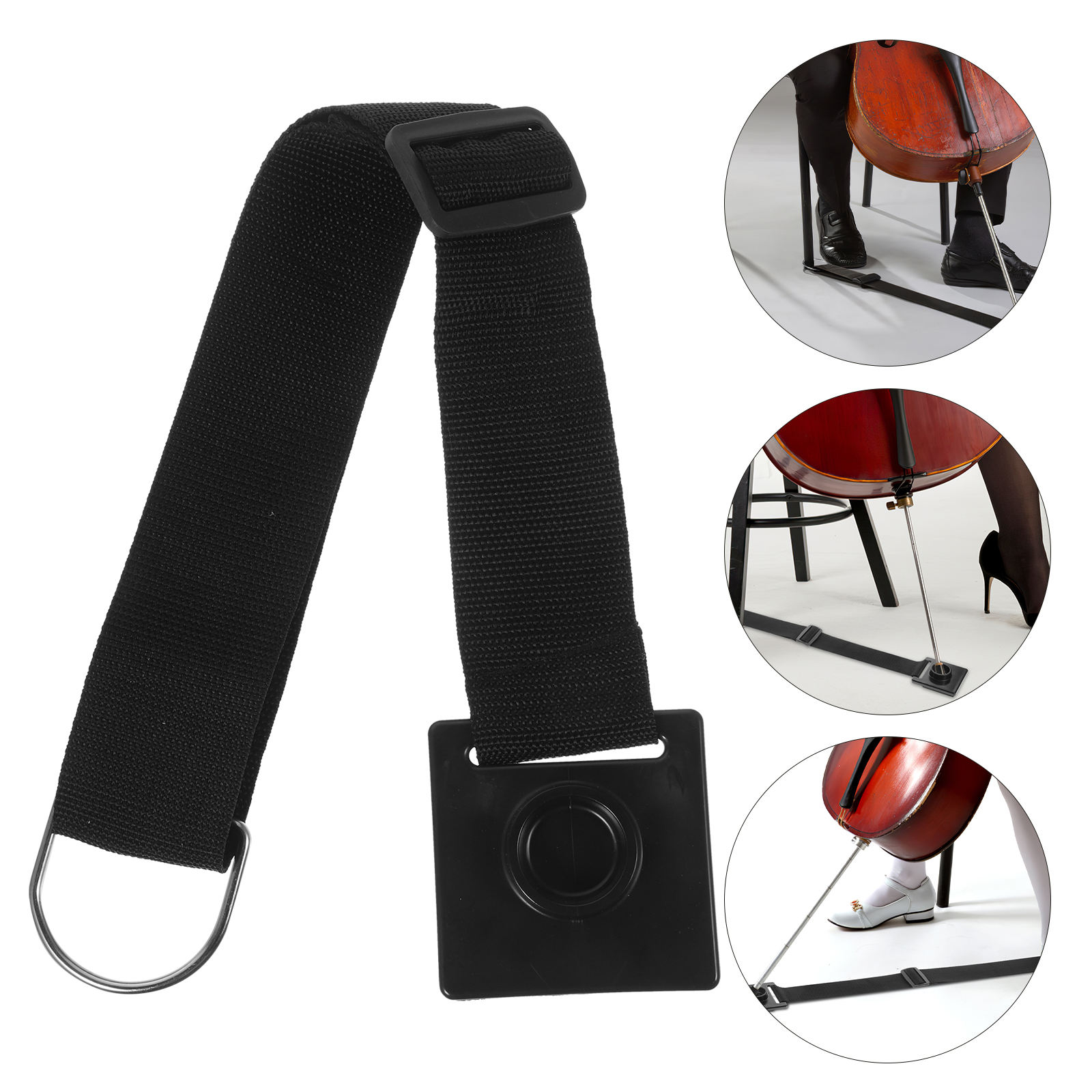 FONDOTIN bass endpin protector Cello Pad Black Nylon Practical Design ...