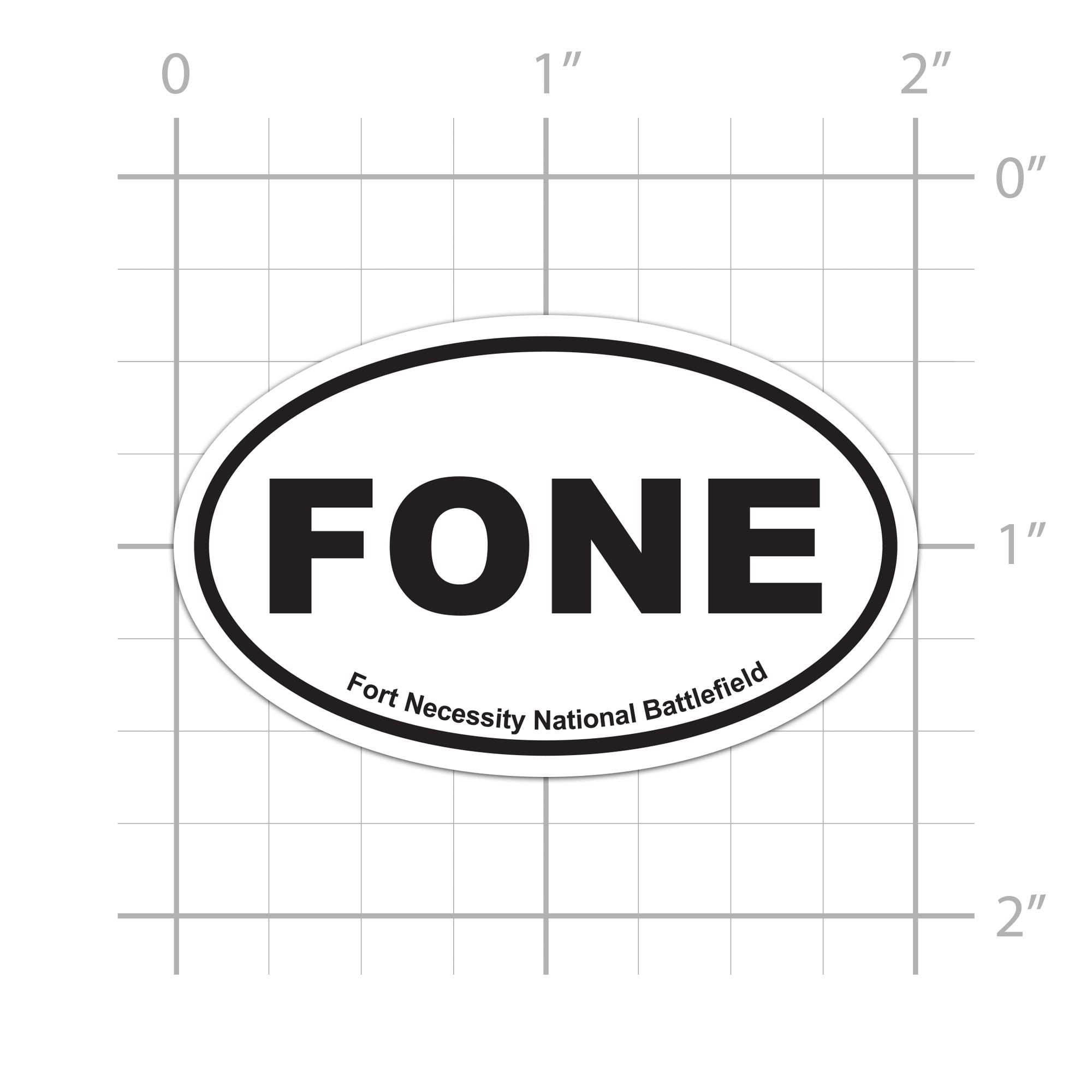 FONE Fort Necessity National Battlefield Sticker for water bottle phone ...