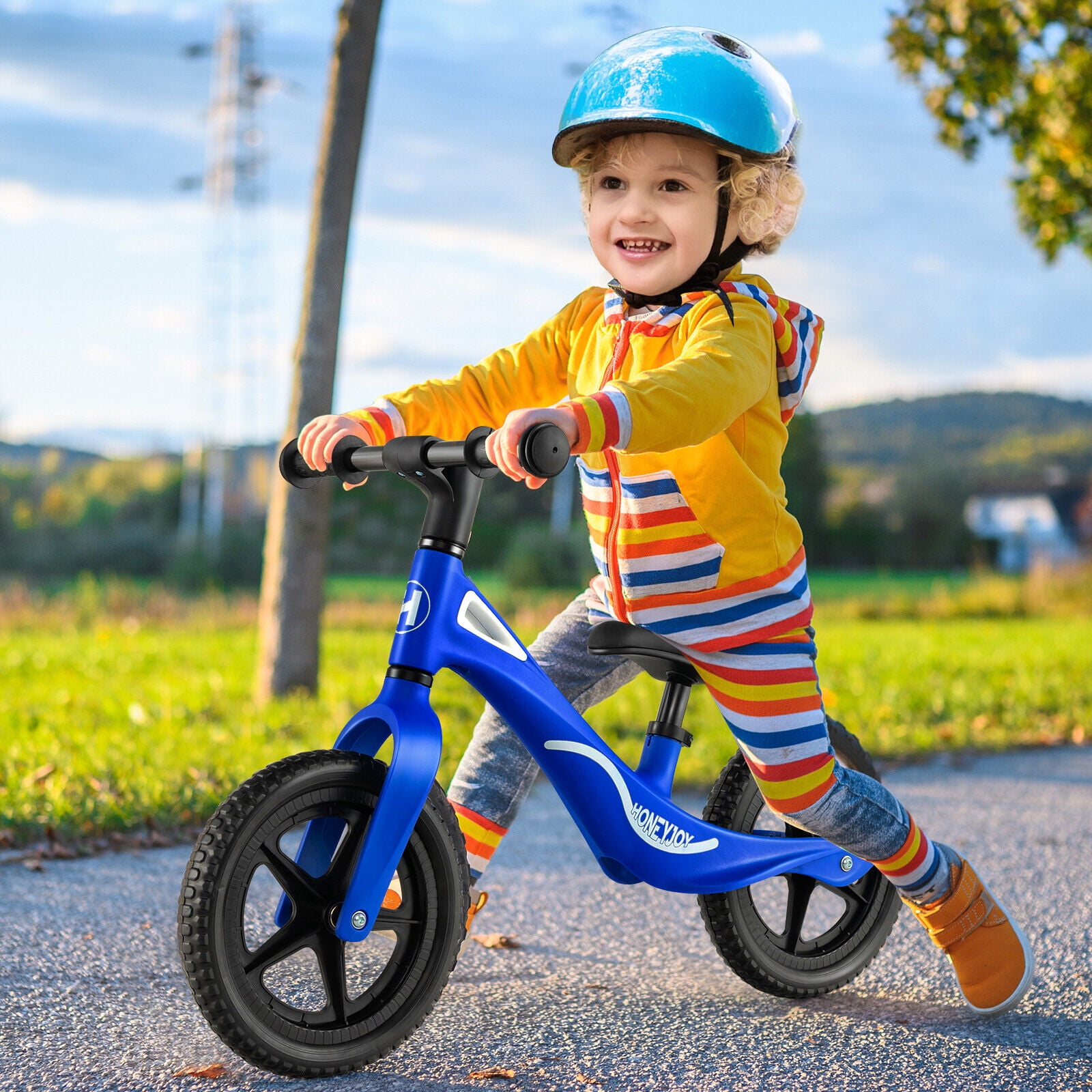 FONIRRA Kids Balance Bike, No Pedal Lightweight Toddler Training ...