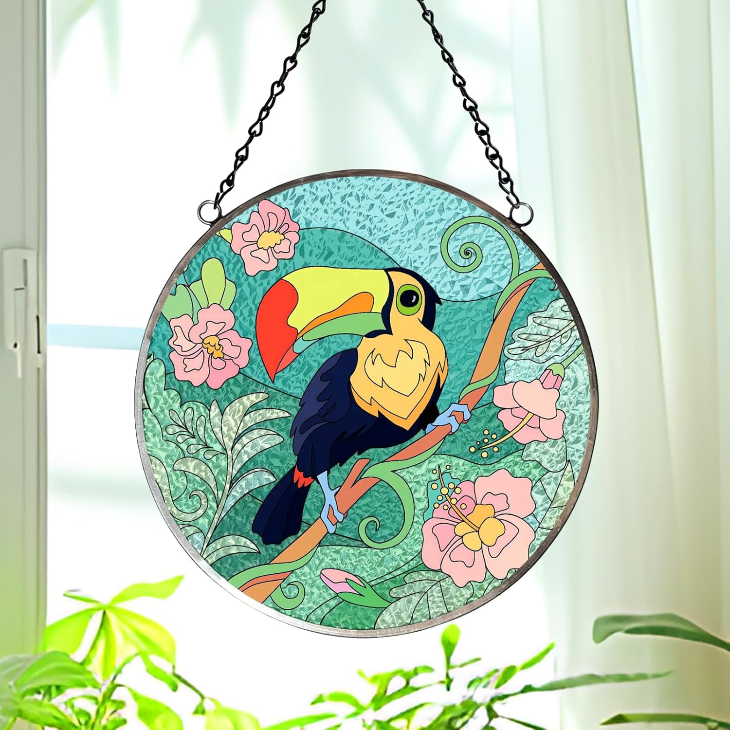 FONMY Glass Suncatcher, Kid Room Decor, Glass Window Hanging Decor Gift ...