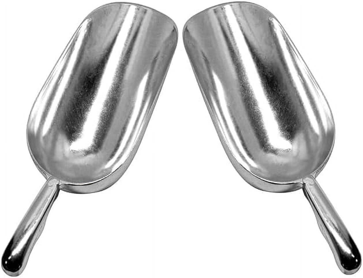 FONTEME 12 and 24oz Aluminum Round Bottom Utility Ice Scoop's | Great ...