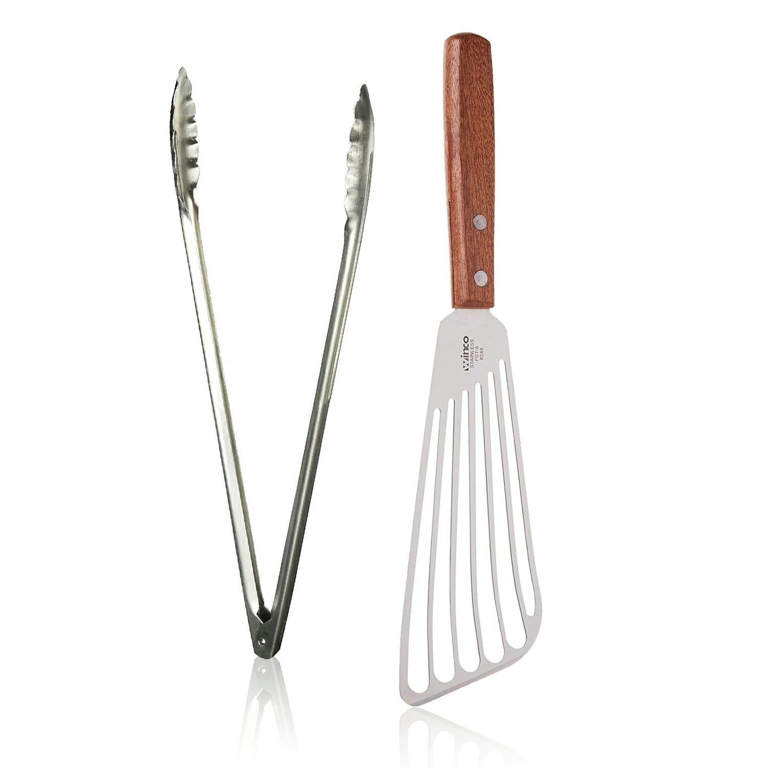 FONTEME 12-inch, Stainless Steel Utility Tongs, Extra Heavyweight ...