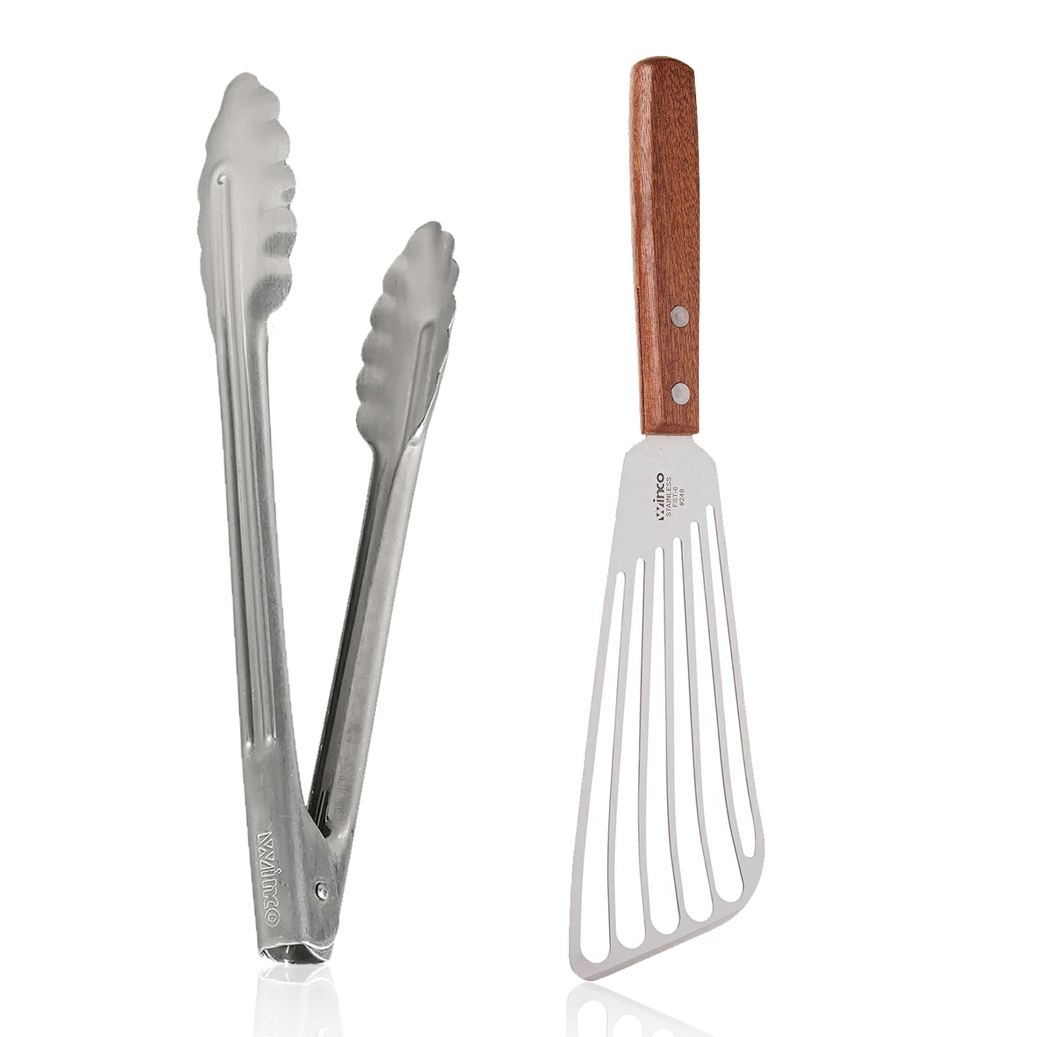 FONTEME 9 inch, Stainless Steel Utility Tongs, Extra Heavyweight ...