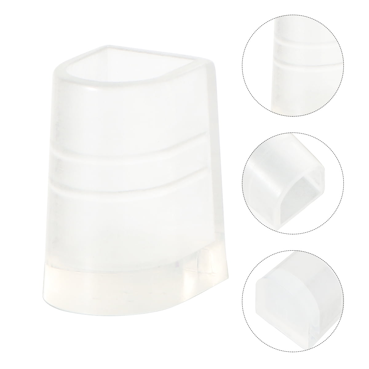 FONWILYO 1 Pair Transparent Heel Cap for High Heel with Protective ...
