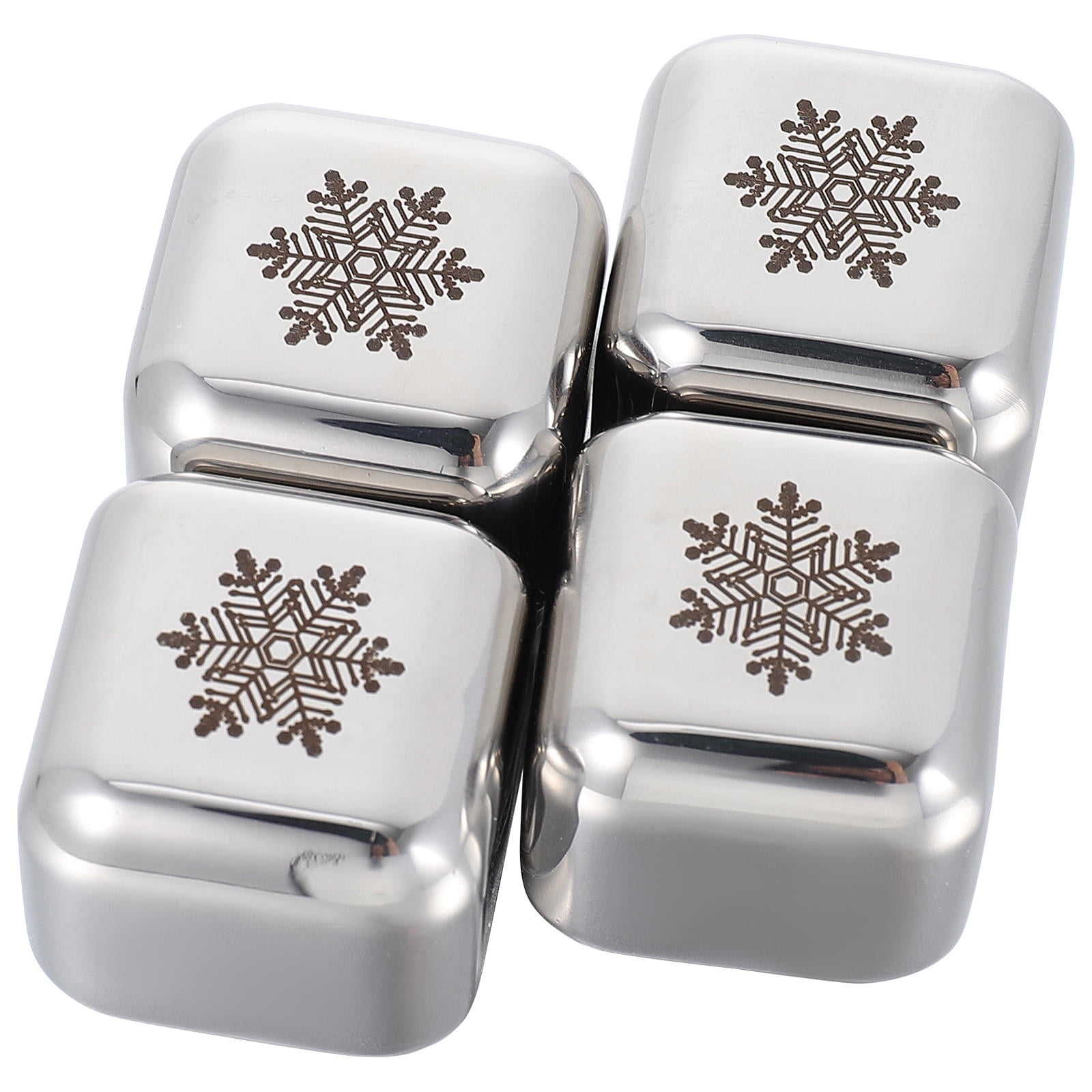 FONWILYO 1 Set Reusable Ice Cubes Stainless Steel Cooling Non Diluting ...