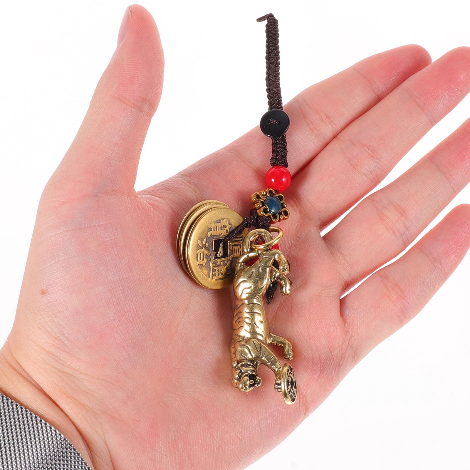 FONWILYO 12Pcs Tiger Keychain Chinese Style Lucky Tiger Pendant for Car ...