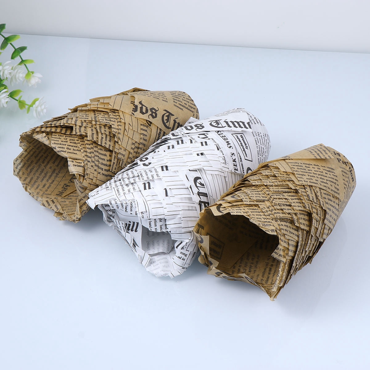 FONWILYO 150Pcs Tulip Shape Paper Cupcake Wrappers for Cakes and Snacks ...