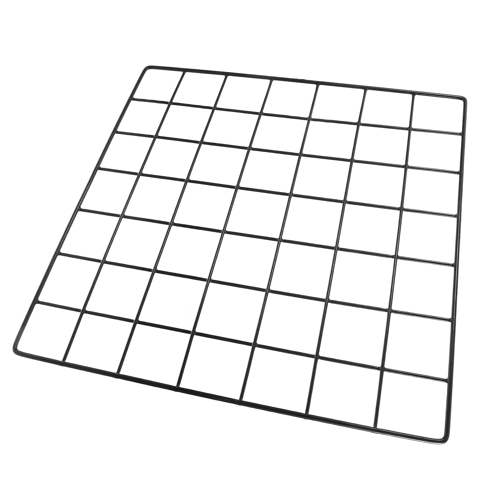 FONWILYO 1Pack Grid Shelving 35X35X0.09In Black Wall Mounted Photo Rack ...