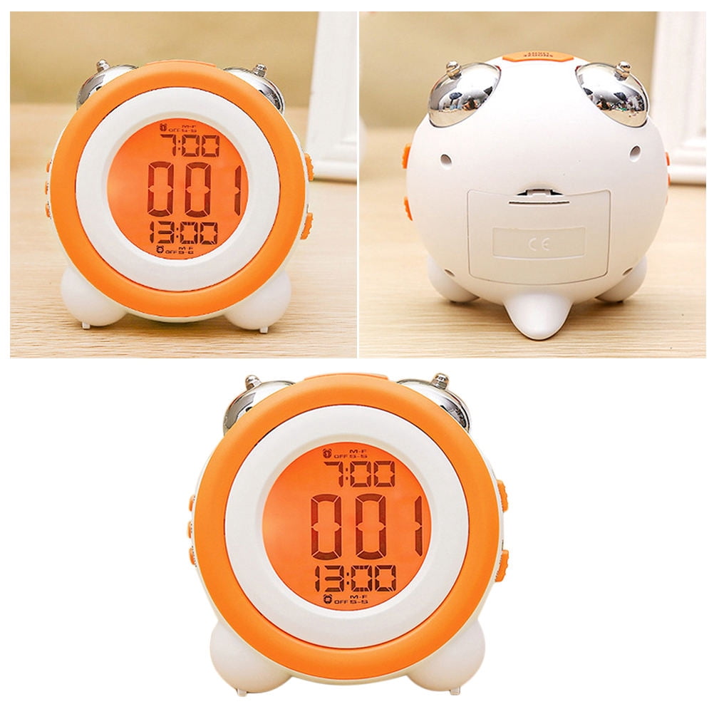 FONWILYO 1Pack Orange Plastic Square Childrens Sleep Training Alarm ...
