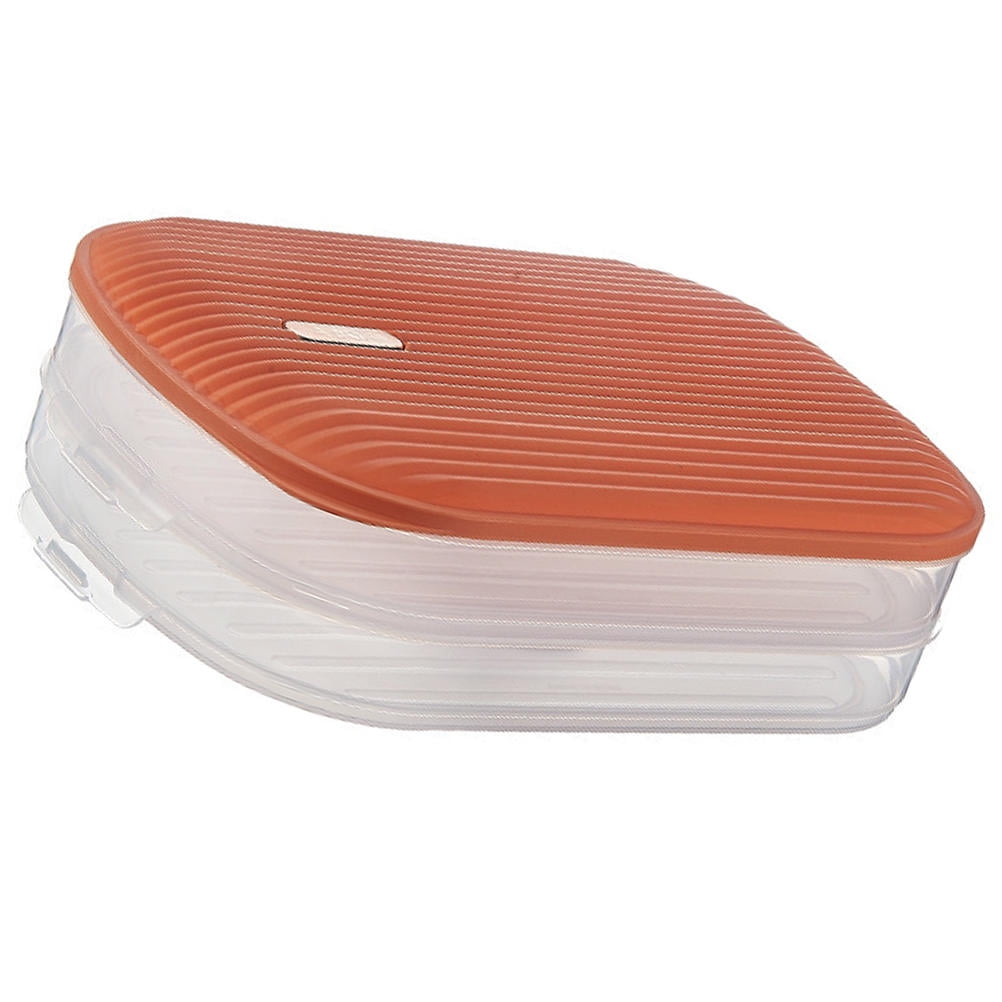 FONWILYO 1Set Fridge Container Odor Prevention Function Double Layer ...