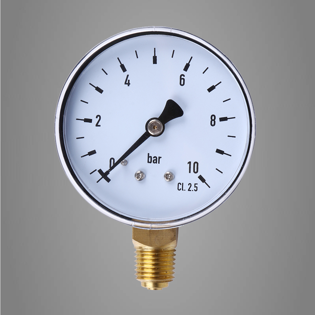 FONWILYO 1Set Round Pressure Gauge for Industrial Use Mini Air Water ...