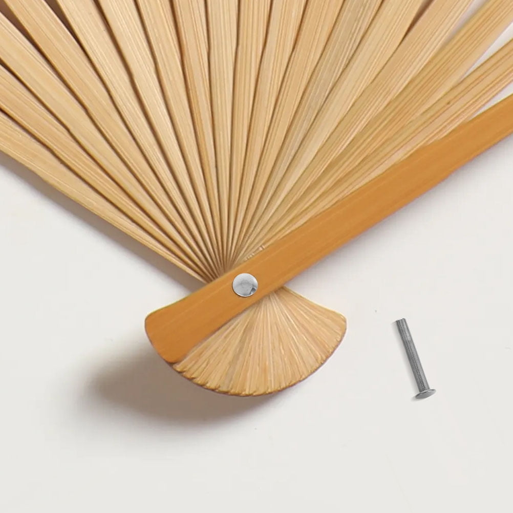 FONWILYO 20 Sets Silver Stainless Steel Folding Fan Shaft Rivets And ...