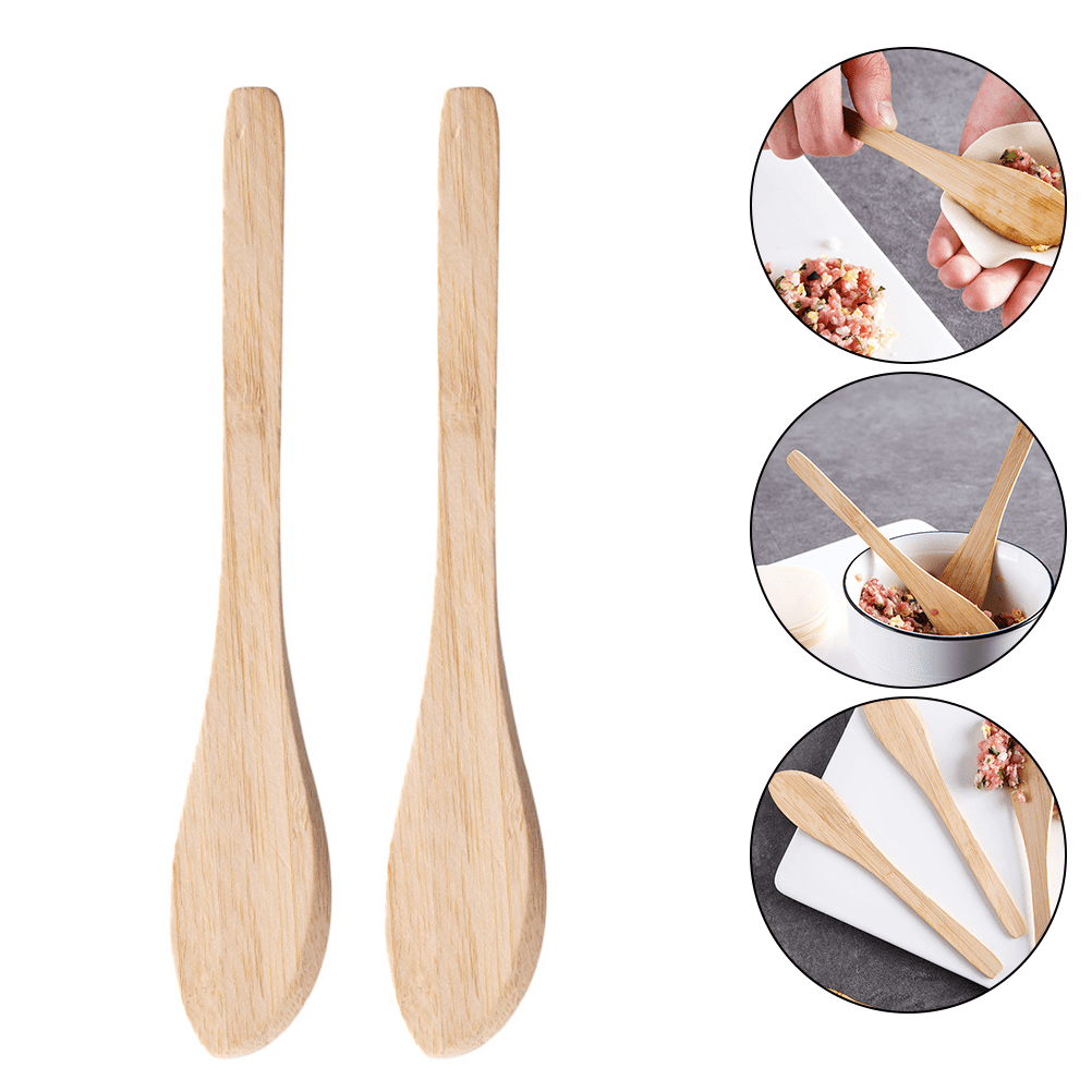 FONWILYO 20Pcs Bamboo Spoons for Cooking Dumpling Fillings and Butter ...