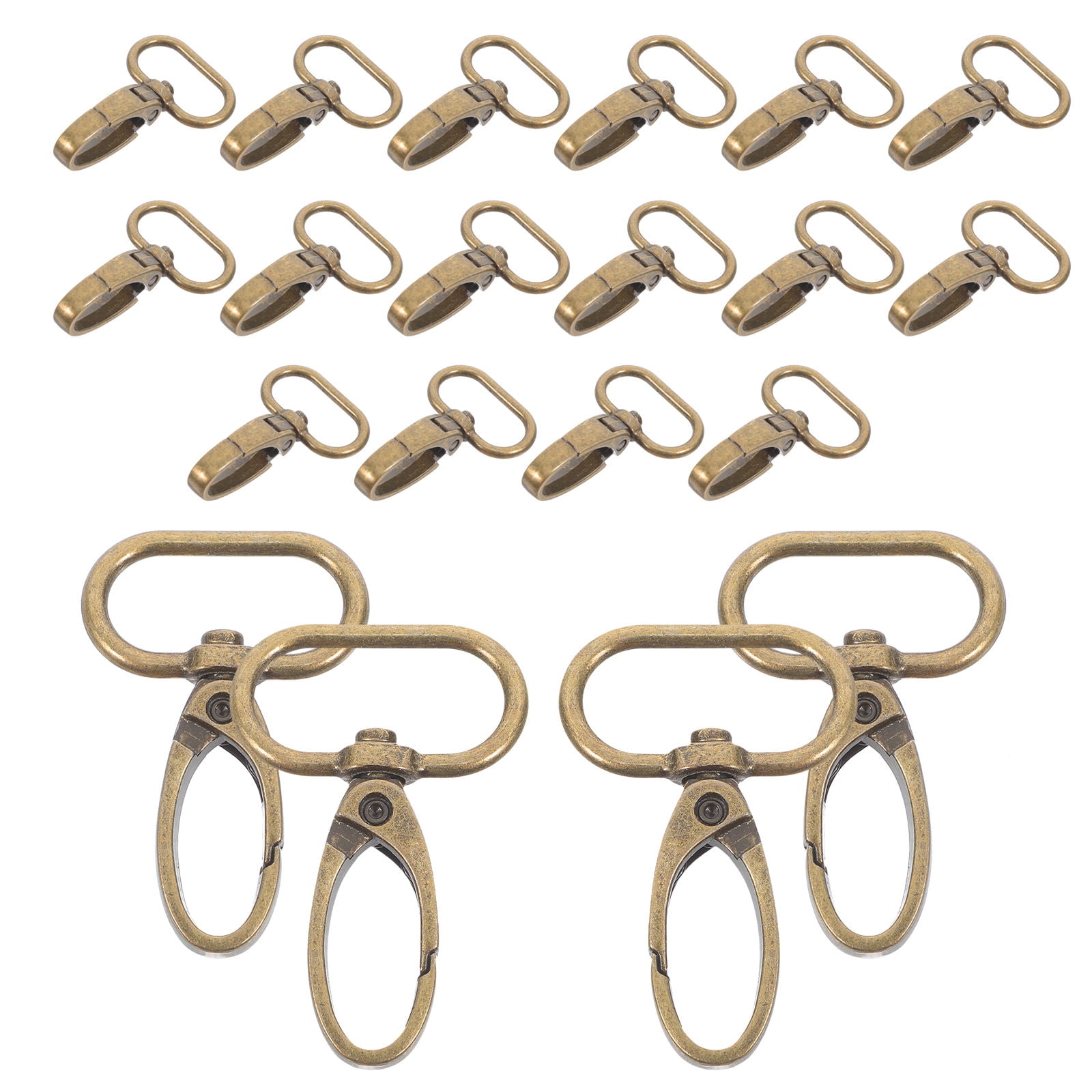 FONWILYO 20Pcs Metal Lobster Claw Clasps Bronze Oval For Small Dog ...