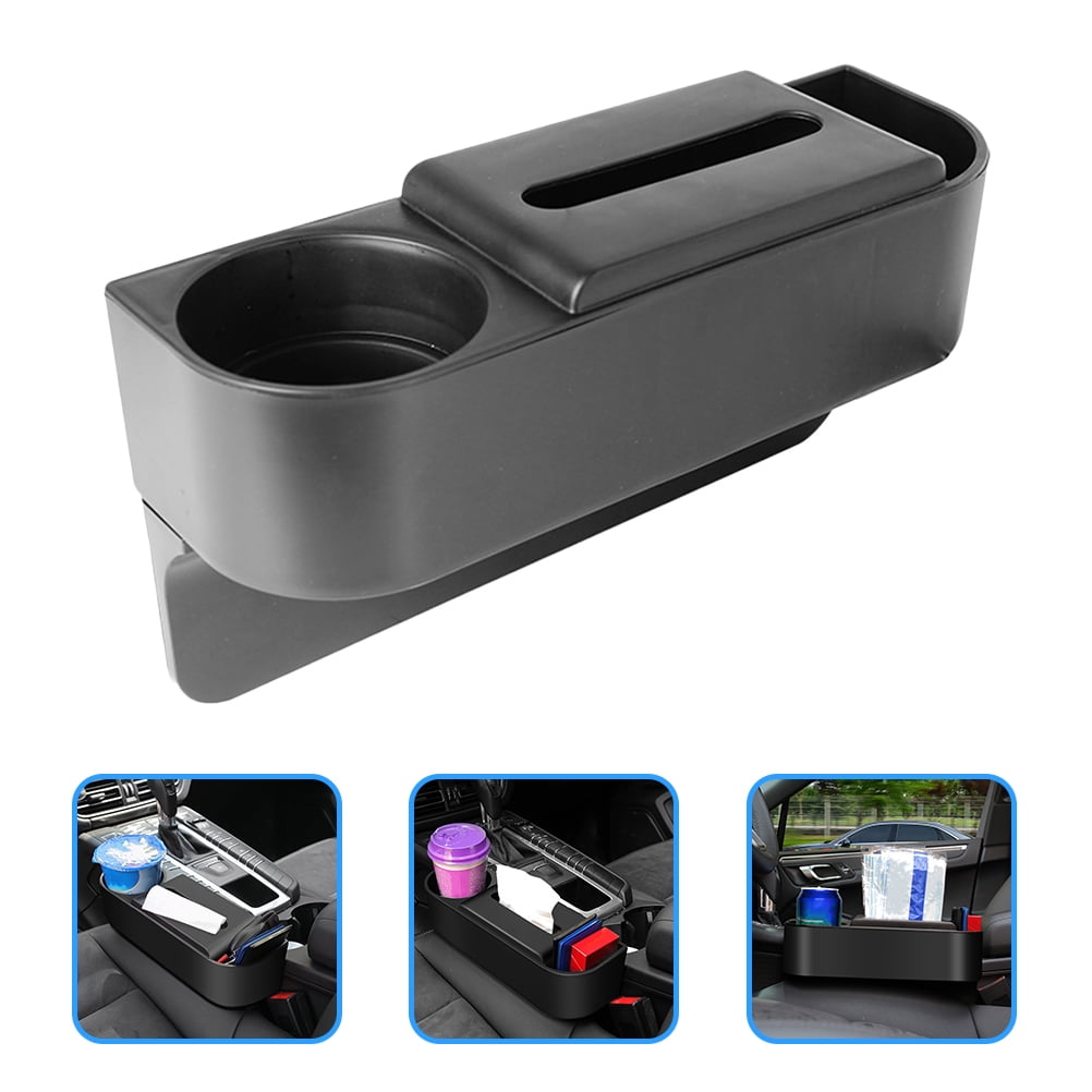 FONWILYO 2Pcs Car Storage Cup Holder in Black Rectangular Shape for ...