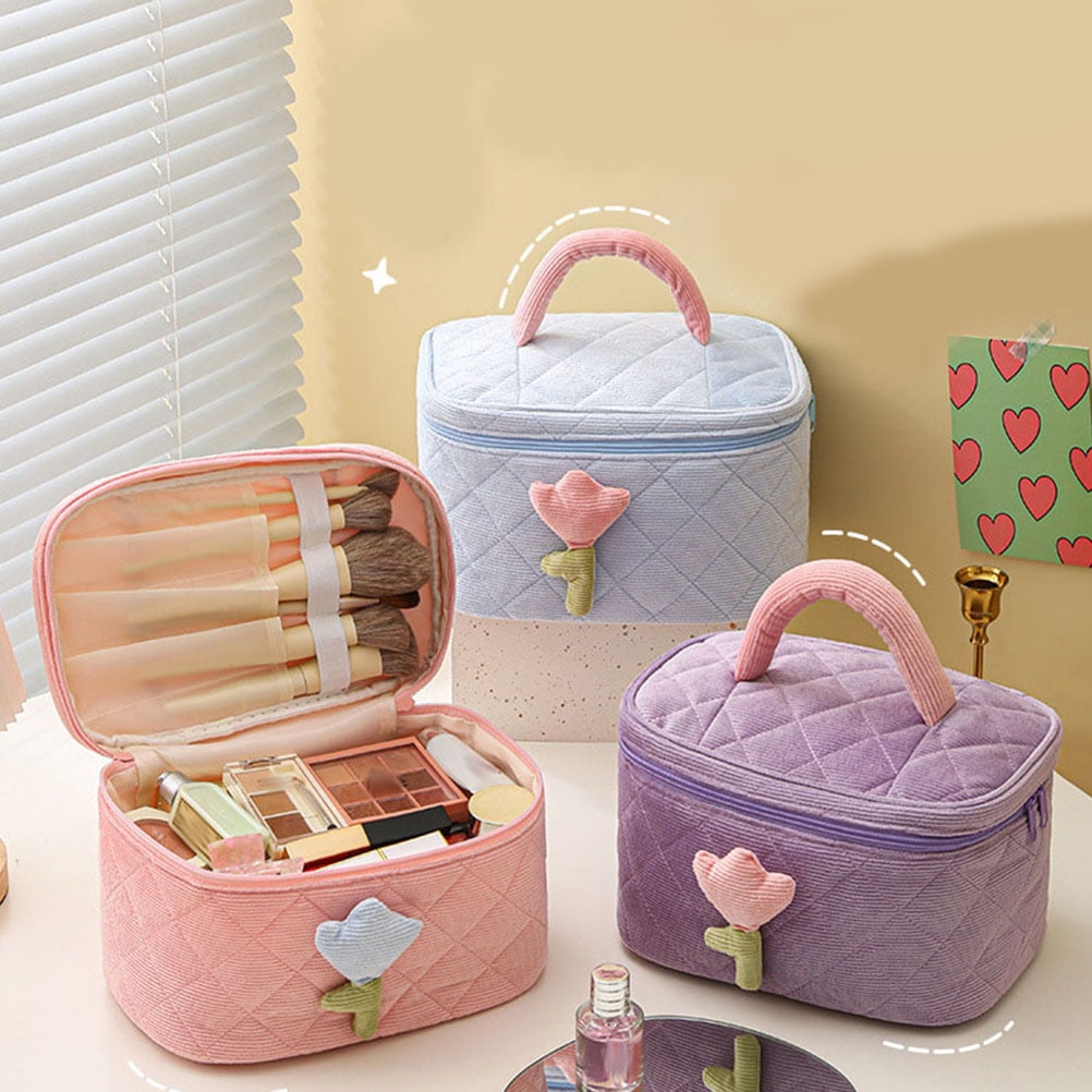 FONWILYO 2Pcs Rectangular Travel Toiletry Bag Vanity Makeup Bag ...