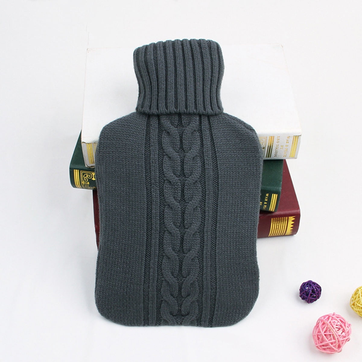 FONWILYO 36x18x1Cm Knit Water Bottle Acrylic Fibers Rubber Comfort ...
