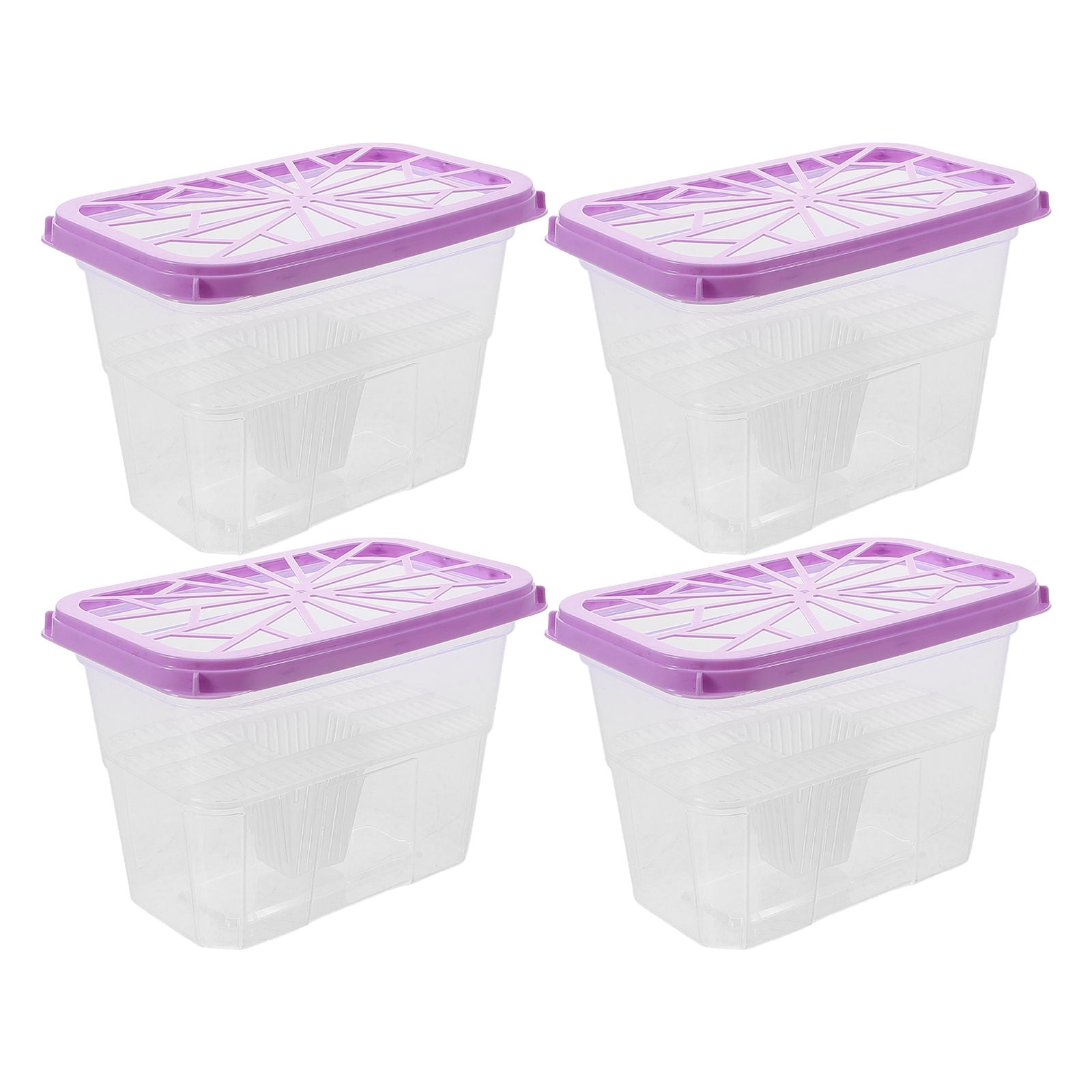 FONWILYO 4Pcs Moisture Absorber Box for Wardrobe in Plastic Material ...
