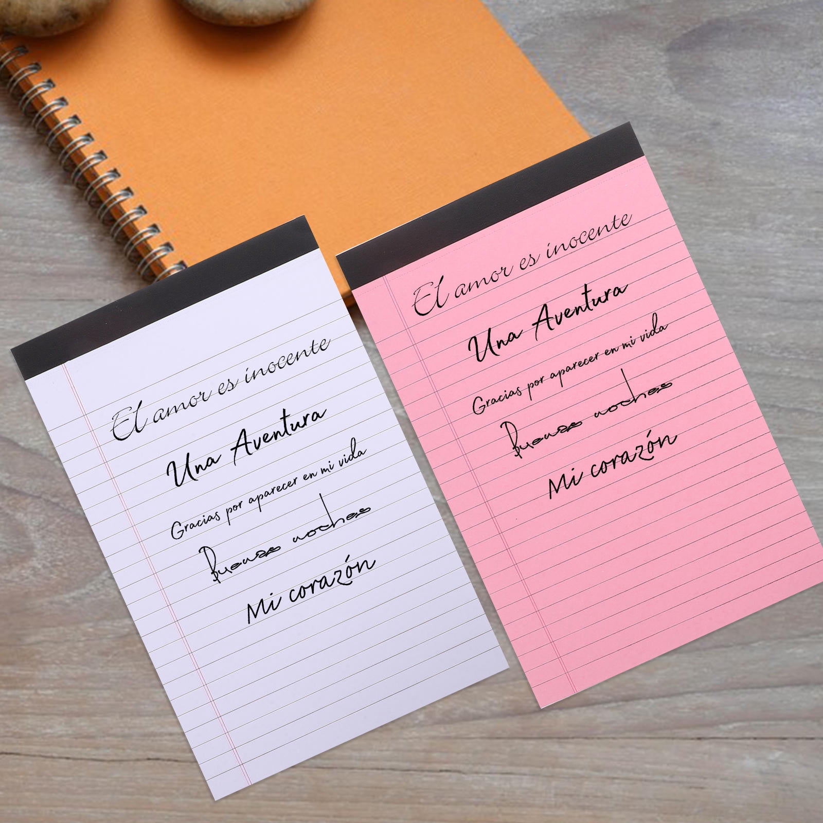 FONWILYO 4Pcs Sleek Design Minimalist Lined Paper Pads for Students ...