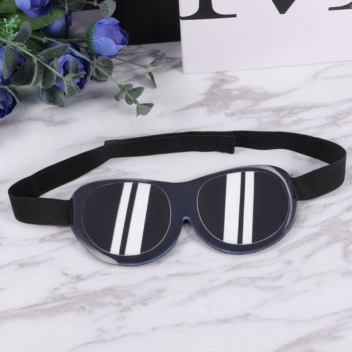 FONWILYO Bedtime Eye Shades 1Pcs 3D Design Black Fabric Adjustable ...