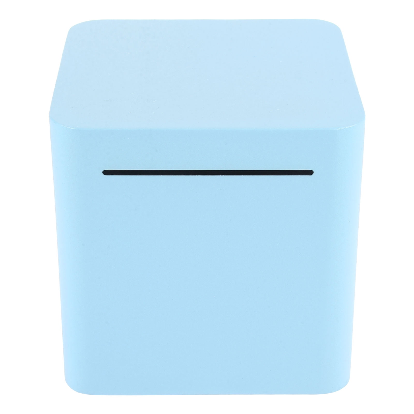 FONWILYO Childrens Money Box 1Pcs Sky-Blue Stainless Steel Cube Coin ...