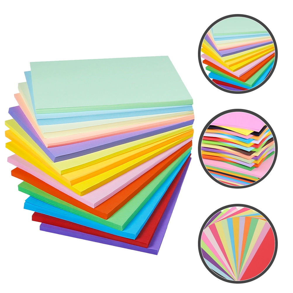 FONWILYO Craft Paper For Kids 200 Sheets Origami Paper Assorted Color ...