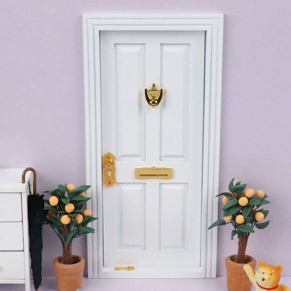 FONWILYO Mini Wood Door 1Set for Miniature Accessories and Living Room ...
