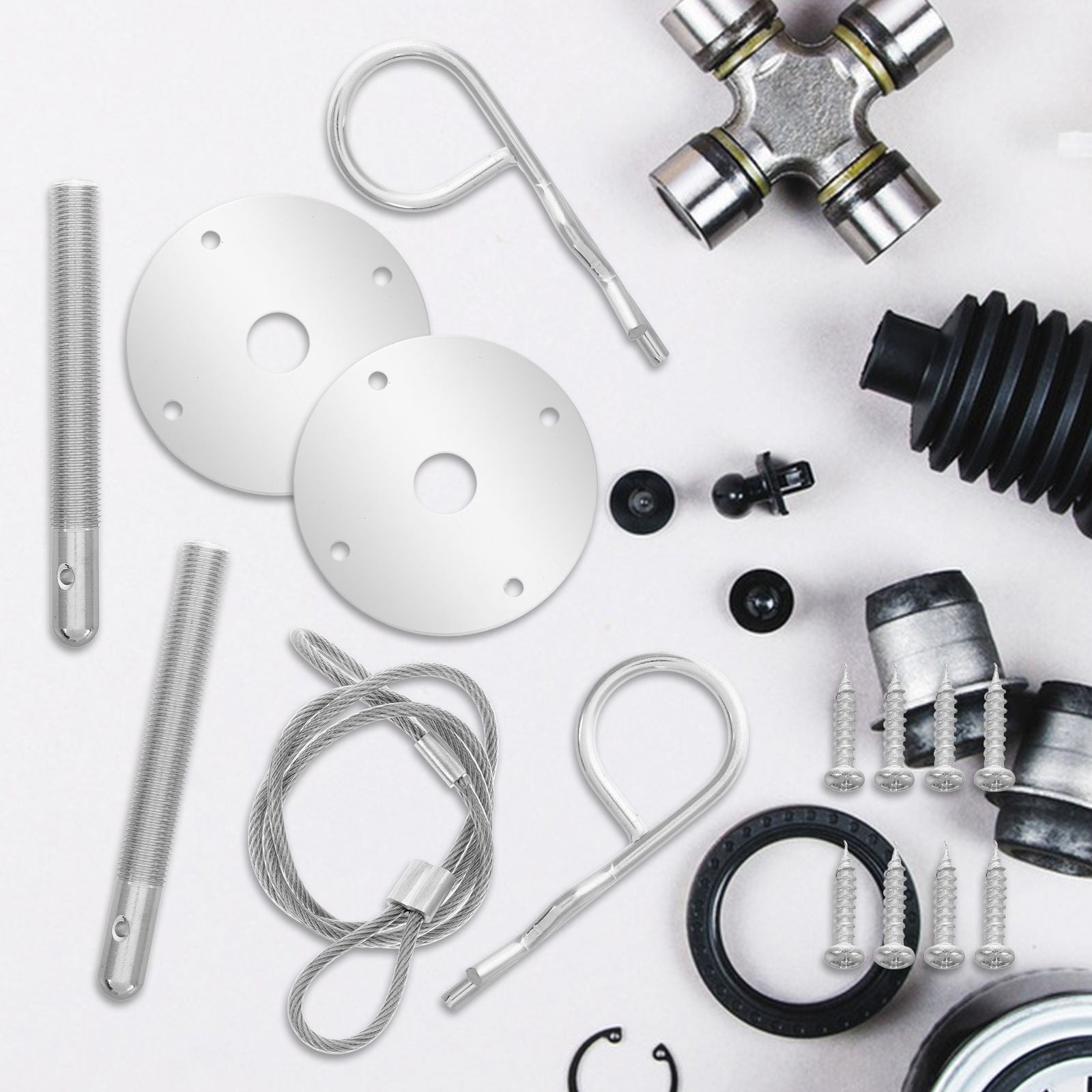 FONWILYO Racing Car Hood Pin Kit Hood Latch Release Protect Against ...