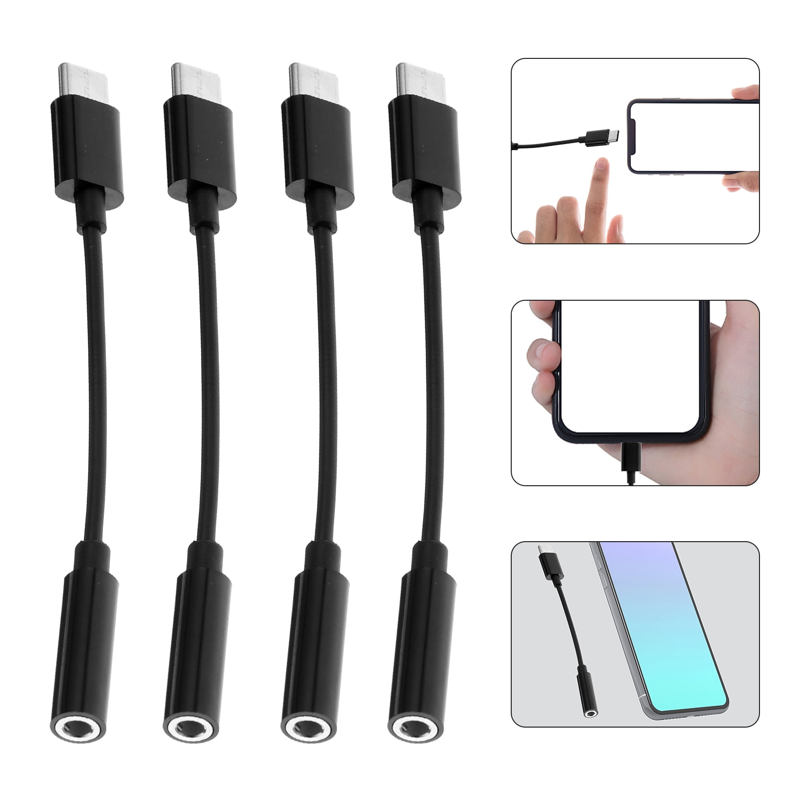 FONWILYO Rectangular Connector USB C to 3.5mm Adapter for Headphones ...