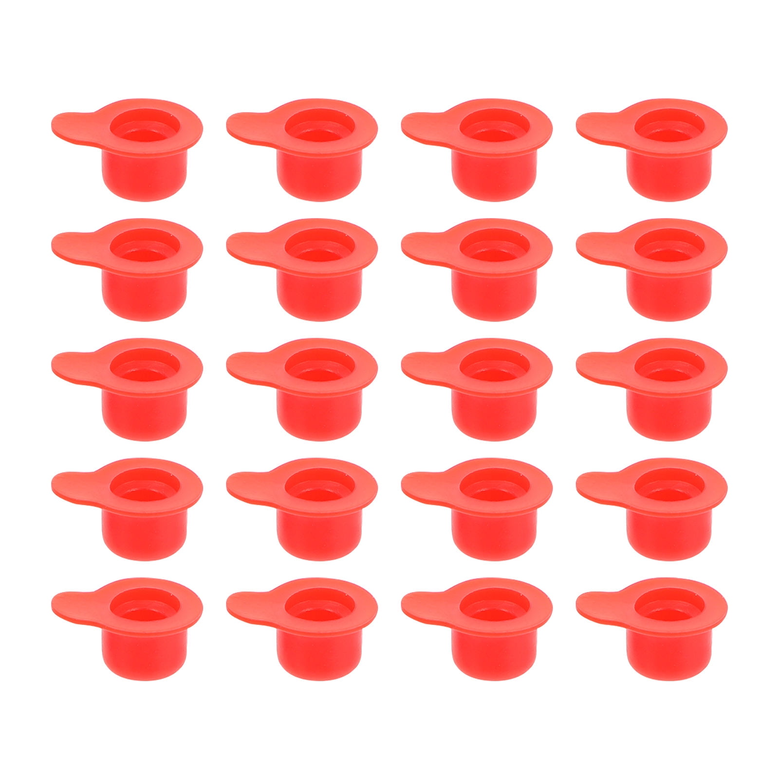 FONWILYO Red PVC and Silicone Rubber Hole Plugs 200Pcs for Cylinder ...