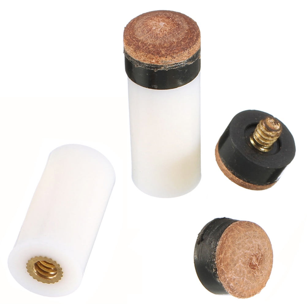 FONWILYO Screw On Cue Tip 10Pcs Multi Cylindrical American Style Rubber ...