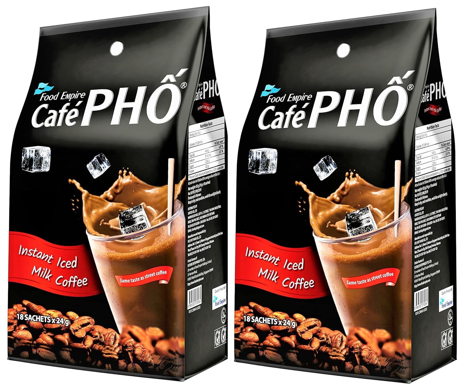 FOOD EMPIRE CAFÉ PHO Cafe Pho Vietnamese 3in1 Instant Coffee Mix, Iced ...