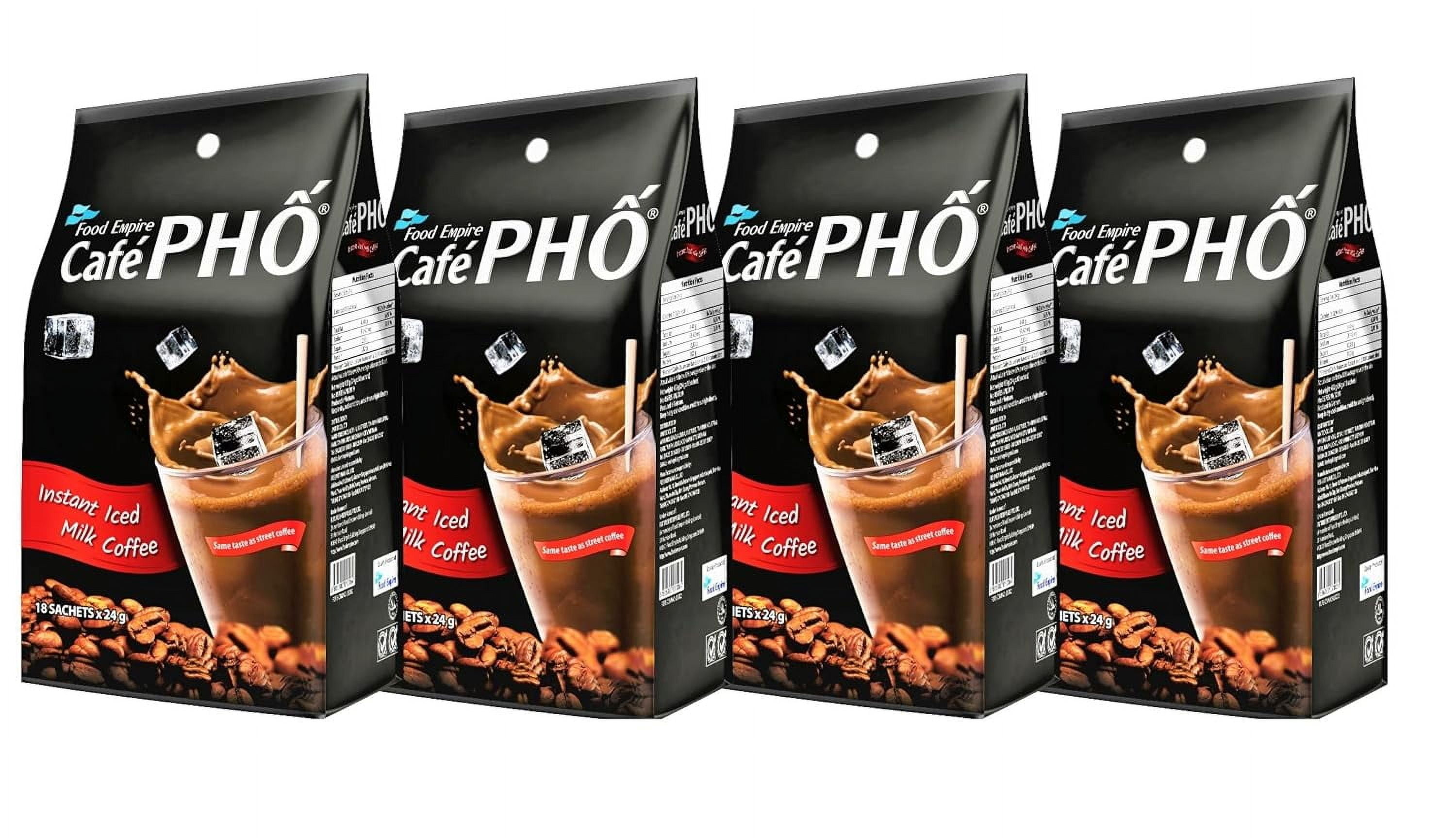 FOOD EMPIRE CAFÉ PHO Cafe Pho Vietnamese 3in1 Instant Coffee Mix, Iced ...