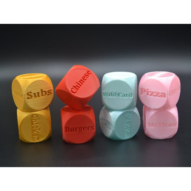 FOOD TAKEOUT DICE | Set of 2 Unique 1.4" Dice | Leave your Next Meal up ...