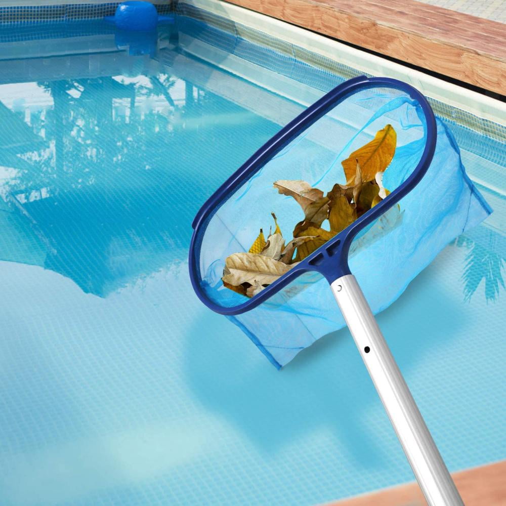 FOOING Pool Leaf Net Skimmer, Pool Net for Deep Water, Lightweight Rake ...