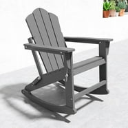 International Concepts Indoor Wide Wooden Rocker, Solid Wood Rocking ...