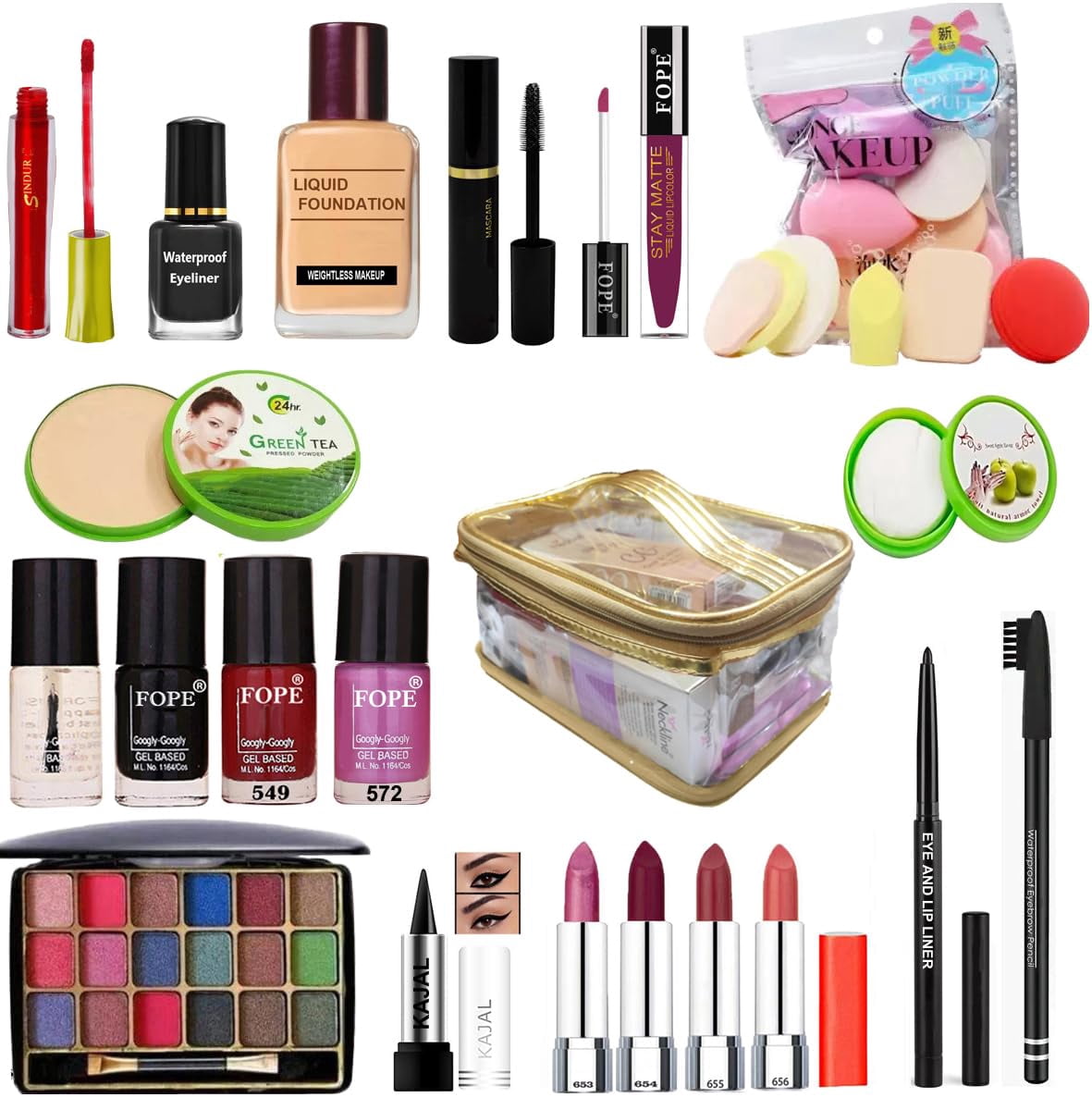 FOPE Every Day Glow Makeup kit Combo Set PACK of 26 For womenGirls ...