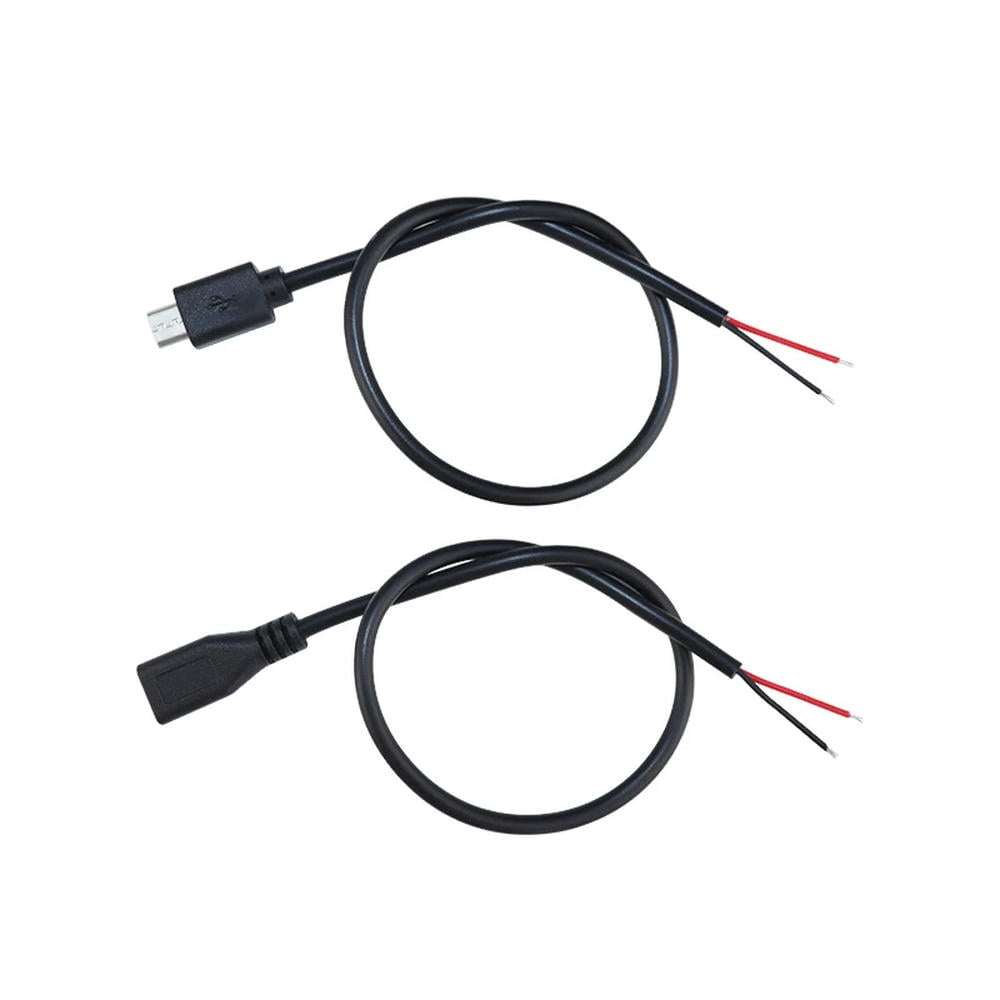 FOR 0 Power Supply Cable 2 Pin Micro USB 2.0 A Female male 4 pin wire ...