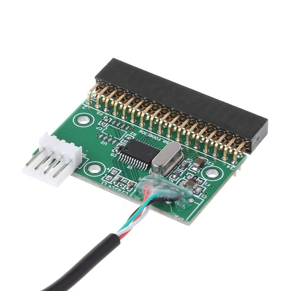 FOR 1.44Mb 3.5Inch Floppy Drive Connector 34 Pin To USB Cable Adapter ...