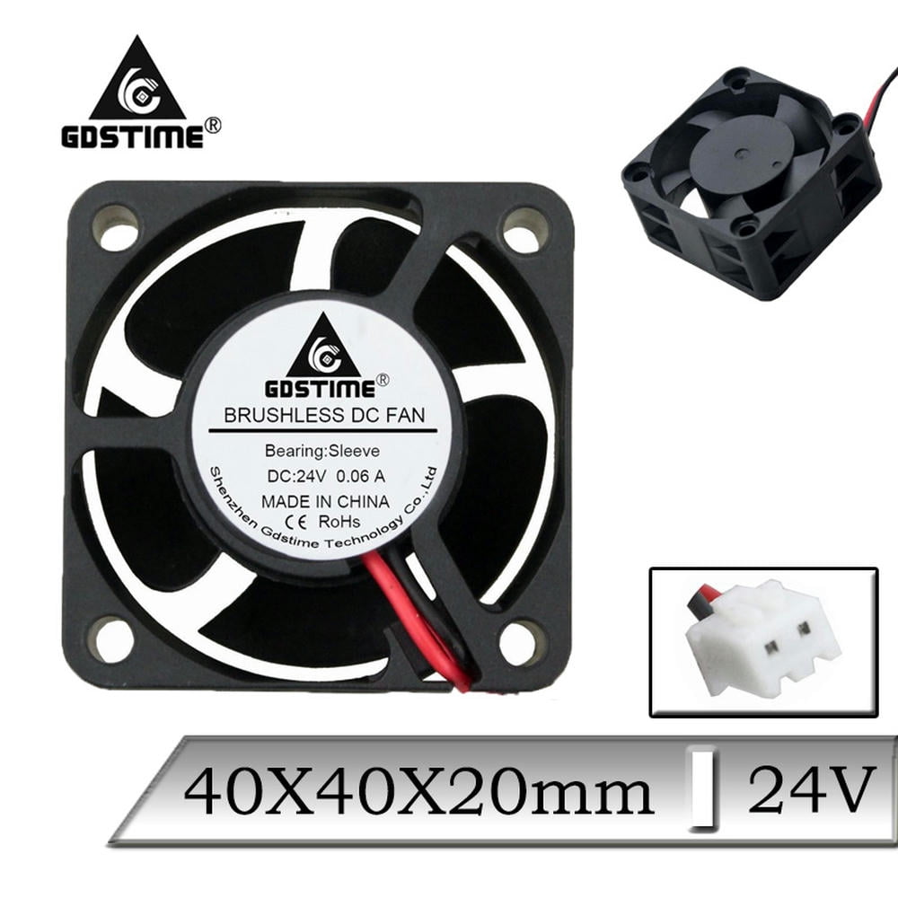 FOR 1 Pcs 24V 40x40x20mm 40mm Brushless DC Radiator Cooling Fan 4cm ...