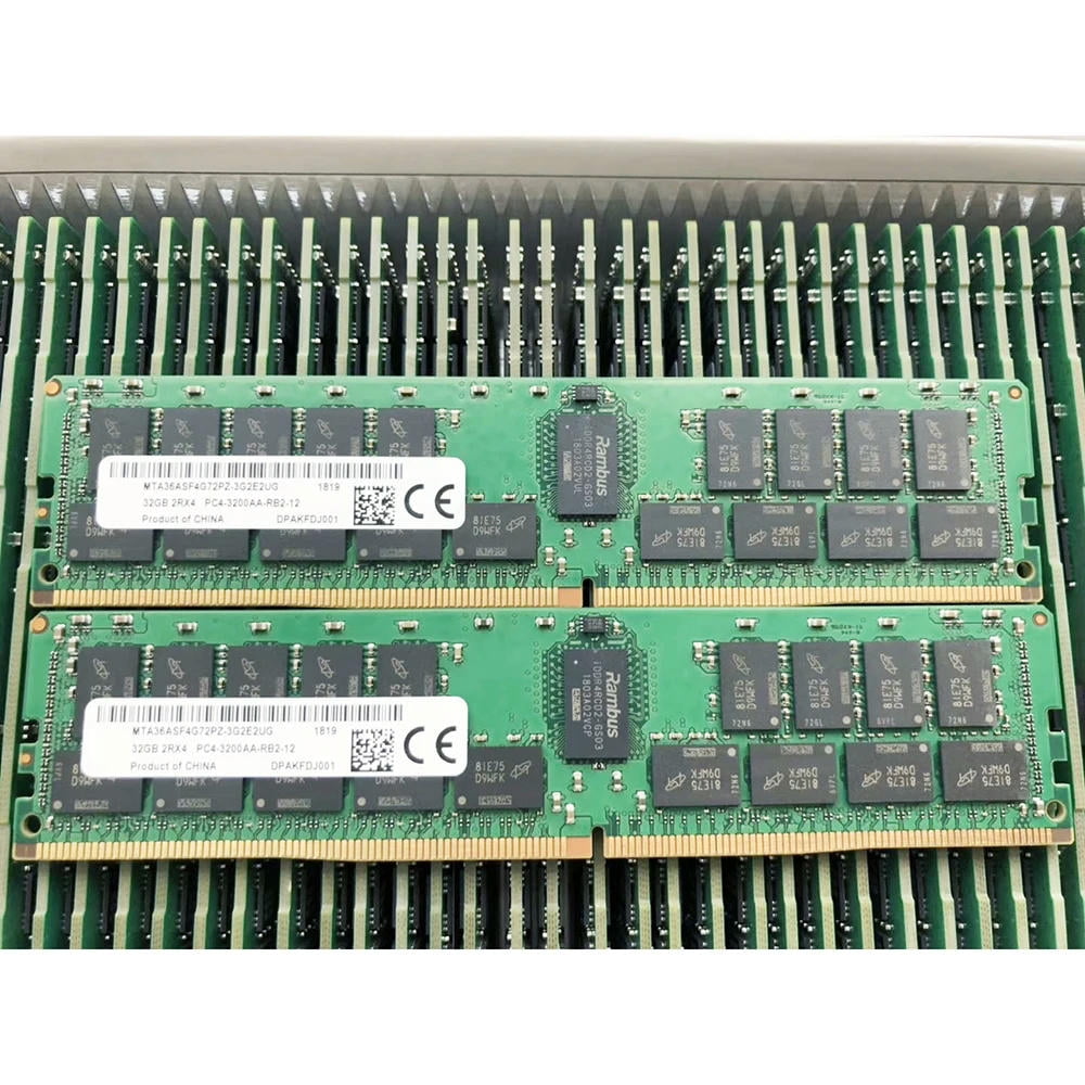 FOR 1 Pcs For RAM MTA36ASF4G72PZ-3G2E2 32G 32GB 2RX4 DDR4 3200 PC4 ...