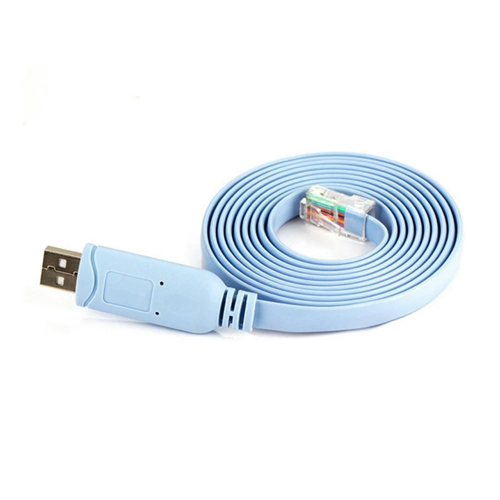 FOR 1 Pcs Light Blue USB To RS232 Serial Cable For -Routers - Walmart.com