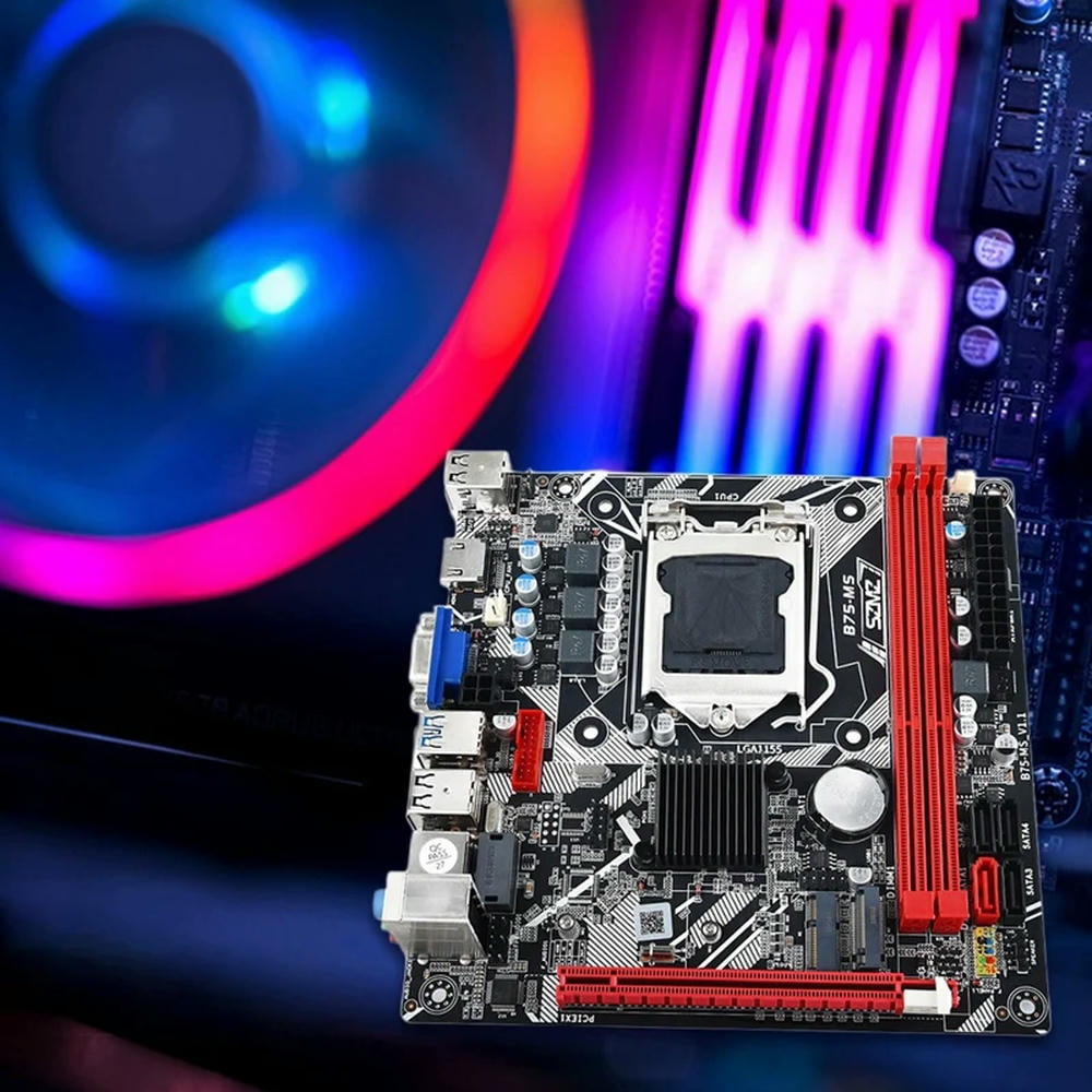 FOR 1 Piece B75-MS DOR3 Motherboard WIFI Support 24Pin LGA 1155 Motherboard For PC Gaming ...